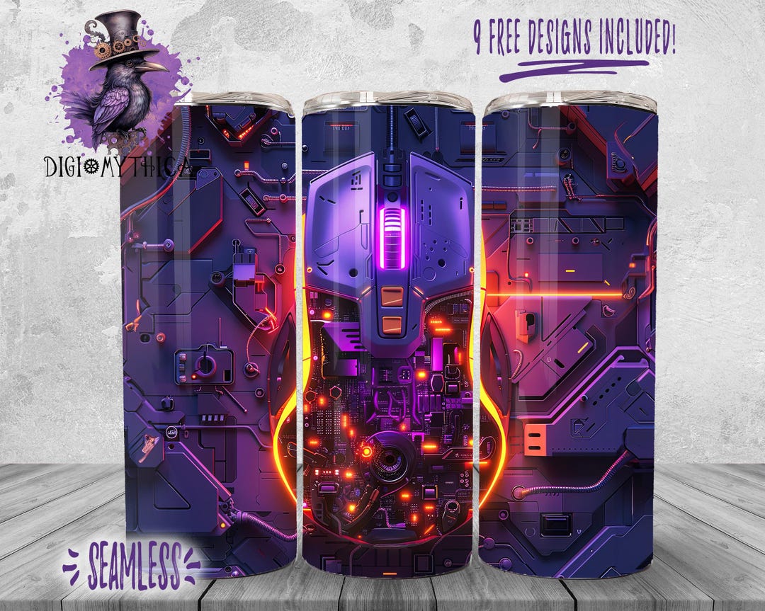 Computer Gamer Tumbler Wrap Png, 20oz Computer Tech Design, Geek ...