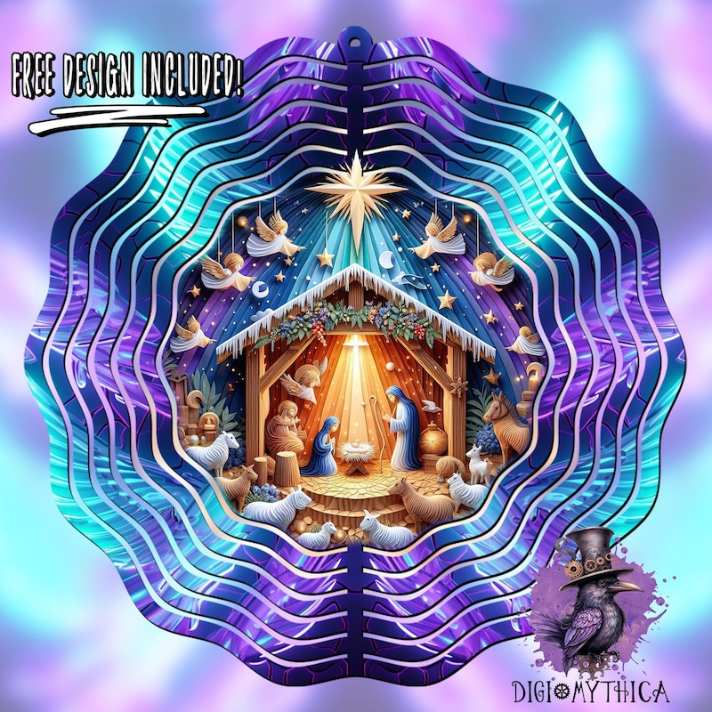 Double Blue Wind Spinner - Etsy