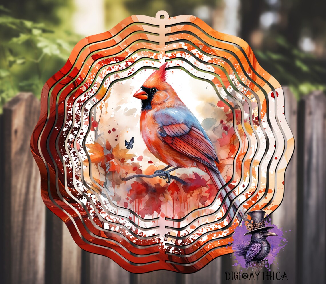 Bird Wind Spinner Png 10 in Cardinal Lover Windspinner - Etsy