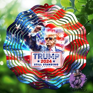 Trump 2024 Wind Spinner Png, 10in Conservative Patriot Windspinner ...