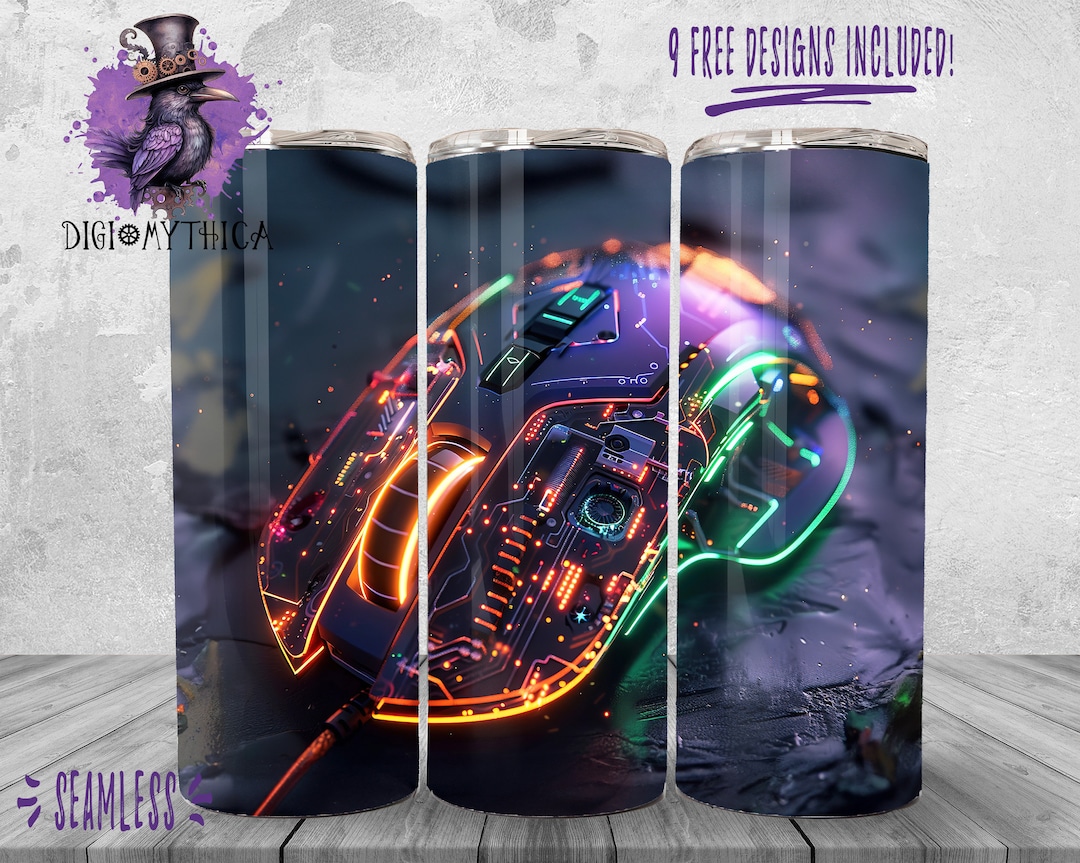 PC Gaming Tumbler Wrap Png, 20oz Computer Tech Design, Geek Sublimation ...