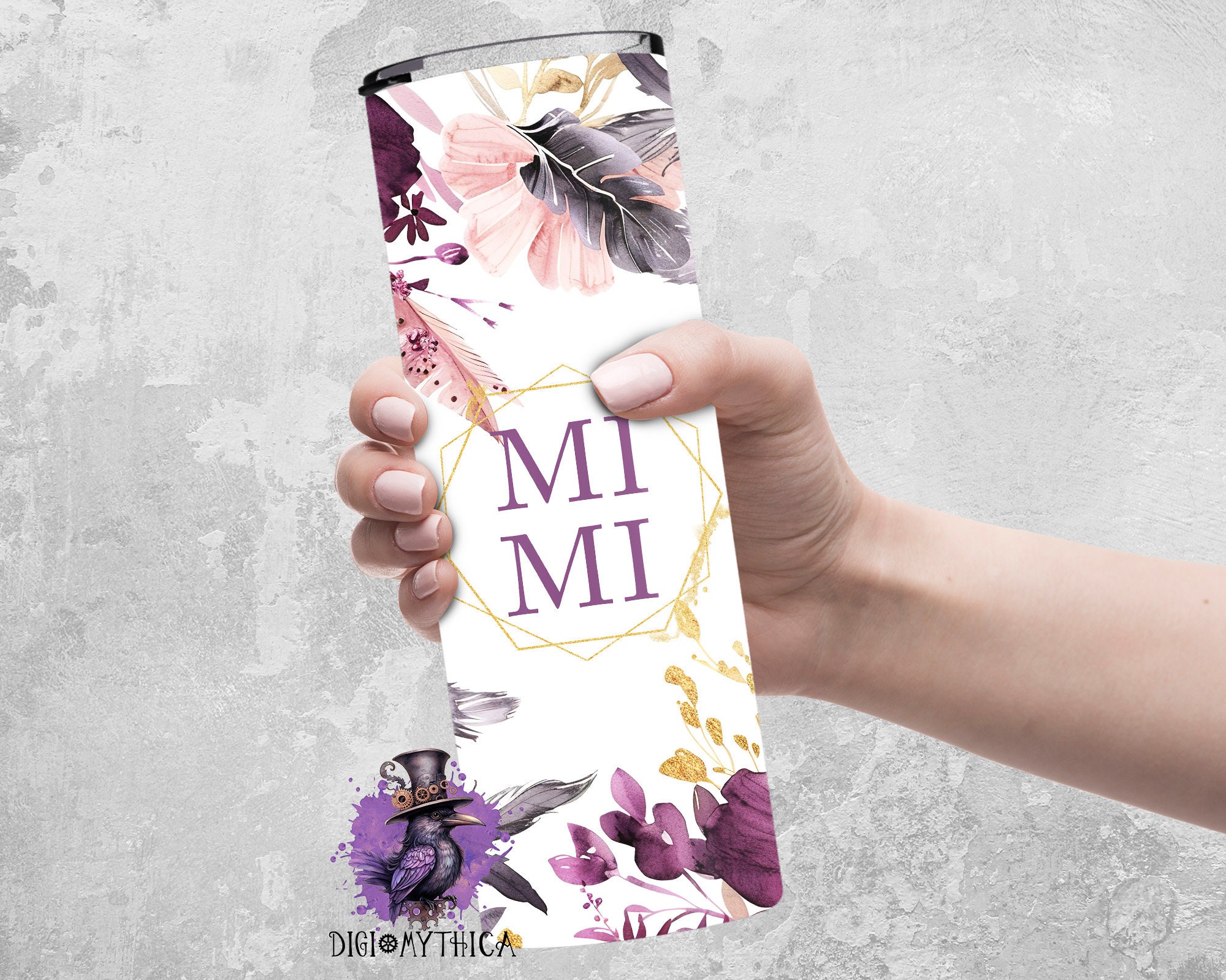 Grandma Tumbler Wrap Png, 20oz Mimi Cup Design, Flower Sublimation ...