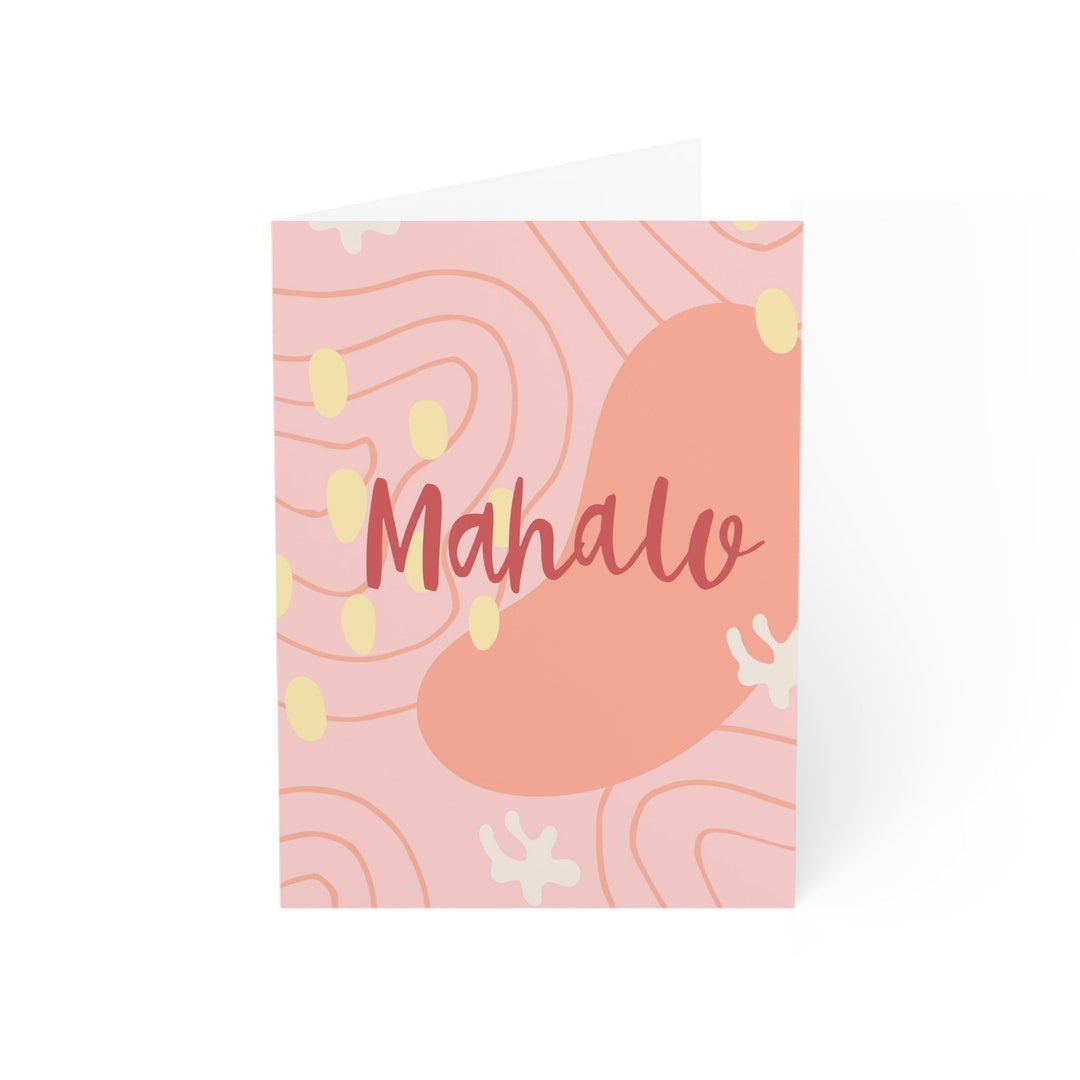 Mahalo (thank You) Greeting Cards (1, 10, 30, and 50pcs) - Etsy