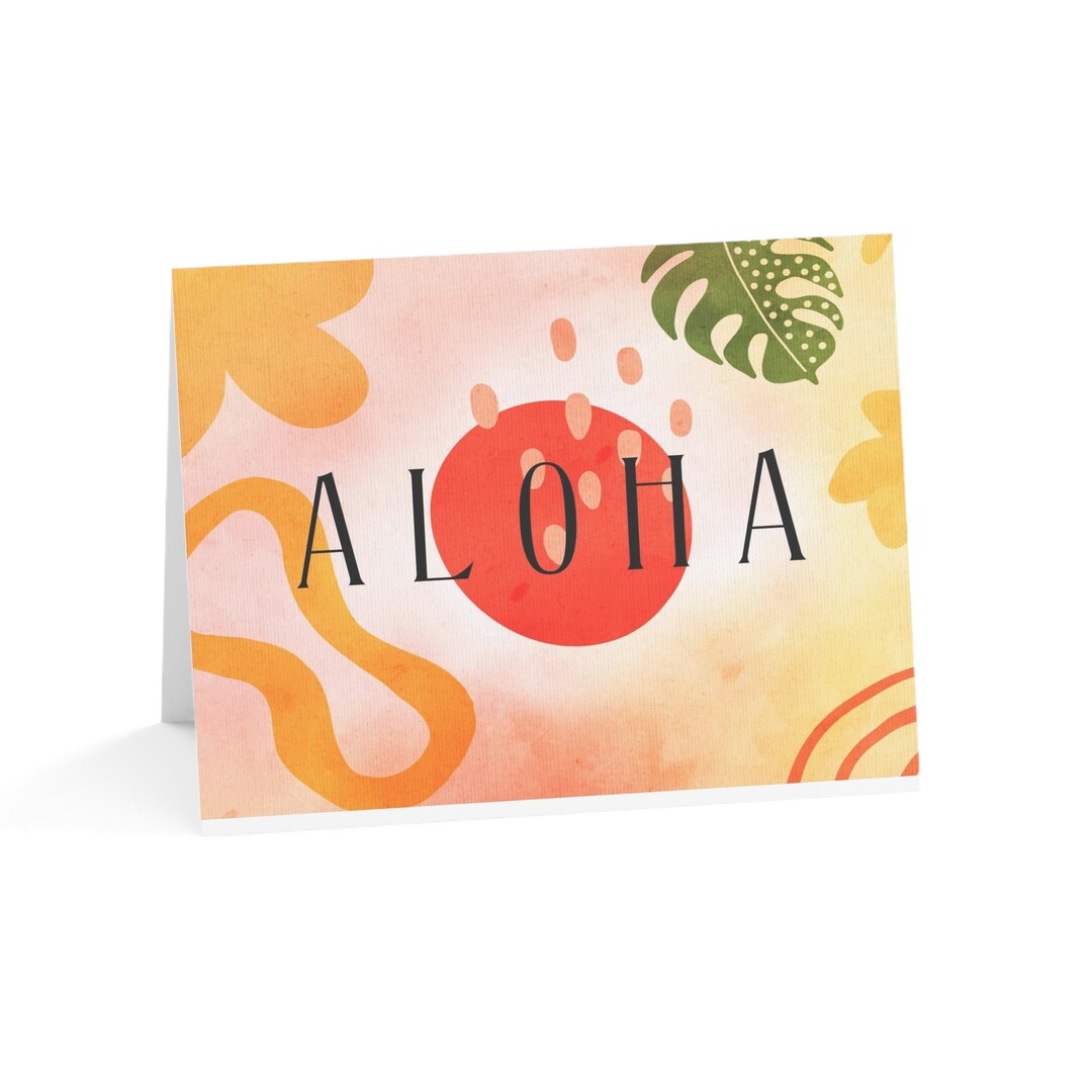 Horizontal Aloha Greeting Cards - Etsy