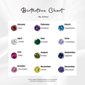 Round Family Birthstone Rings, Custom Multi-stone Ring, Personalized ...