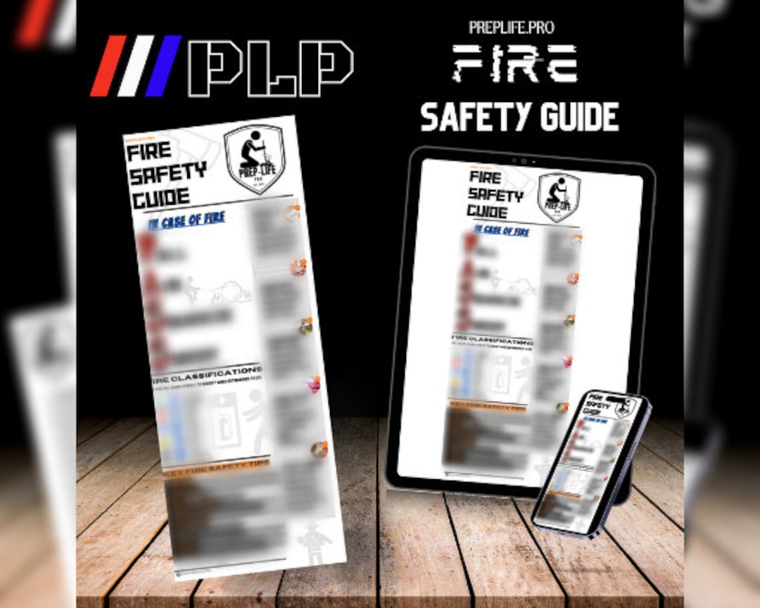 FIRE SAFETY GUIDE Poster | Emergency Prep, Evacuation Checklist ...