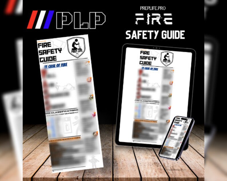 FIRE SAFETY GUIDE Poster | Emergency Prep, Evacuation Checklist ...