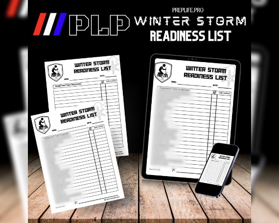 WINTER STORM READINESS Checklist | Emergency Prep, Evacuation Checklist ...