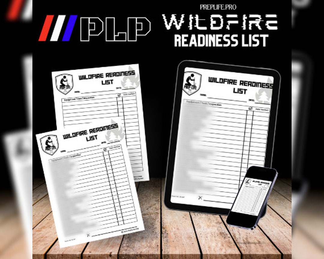 WILDFIRE READINESS CHECKLIST | Emergency Prep, Evacuation Checklist ...