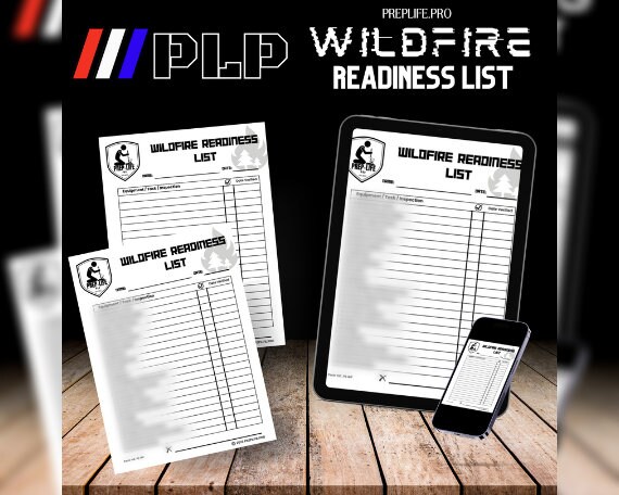 WILDFIRE READINESS CHECKLIST Emergency Prep, Evacuation Checklist ...