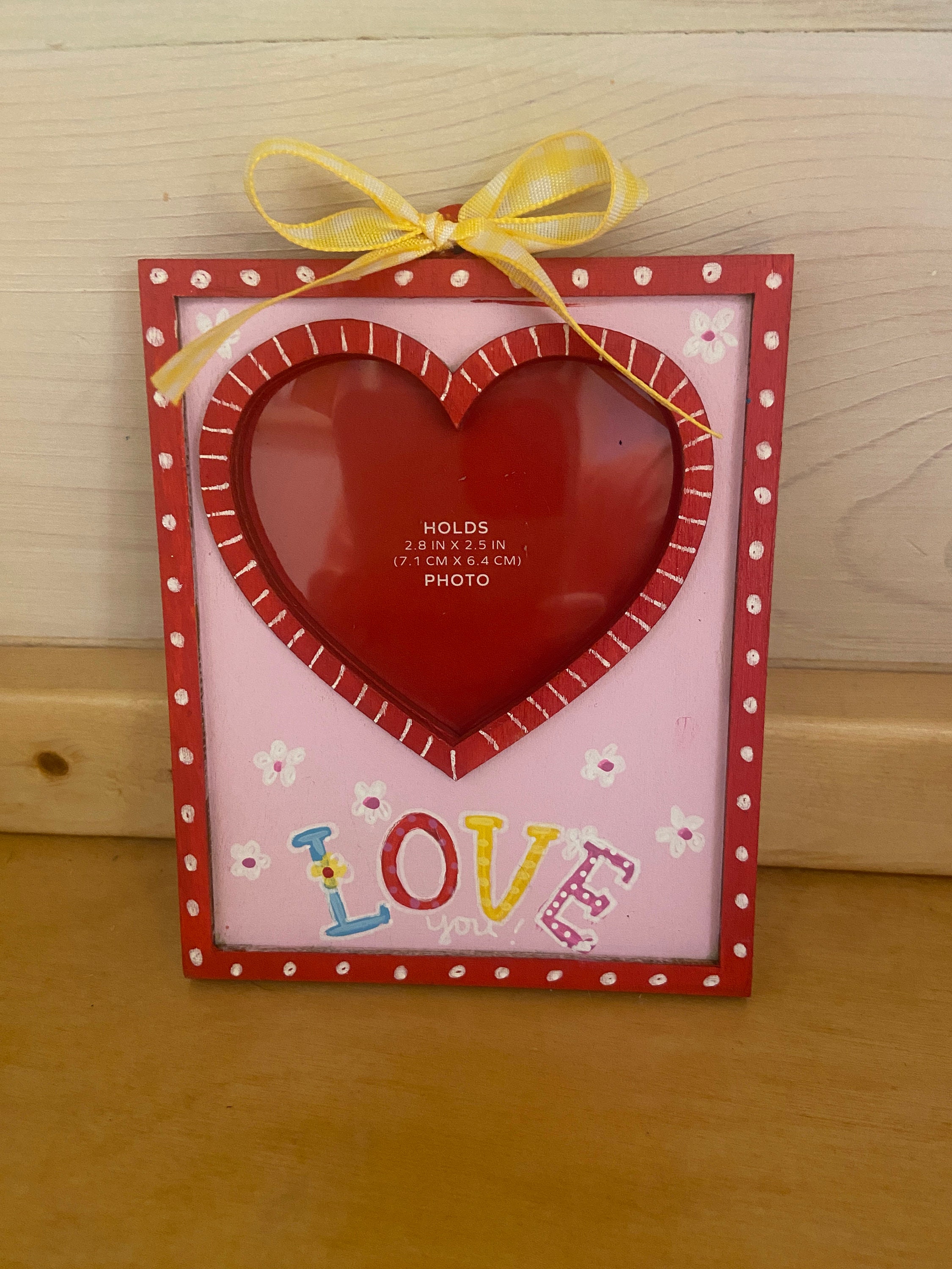 Hand Painted Heart Picture Frame, Valentines Day, Love, - Etsy