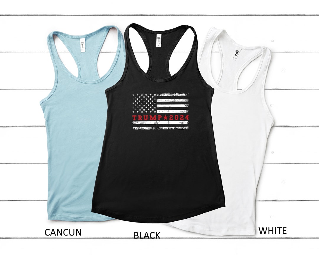 Trump 2024 Top Tank, American Flag Tank Top, Trump 2024, Trump Tank ...