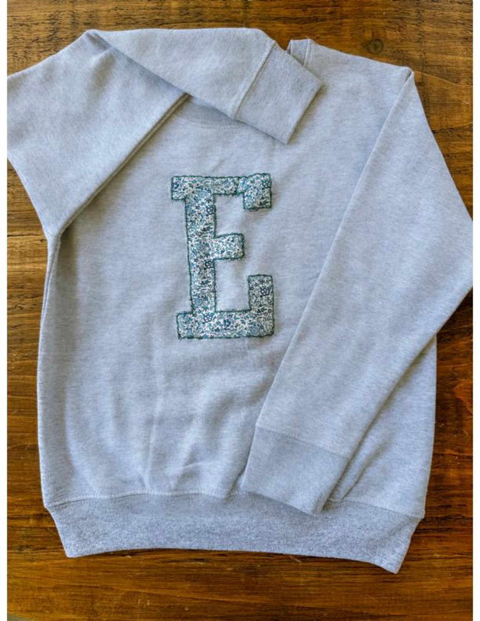 Toddler Appliqué and Embroidery Initial/number Sweatshirt - Etsy