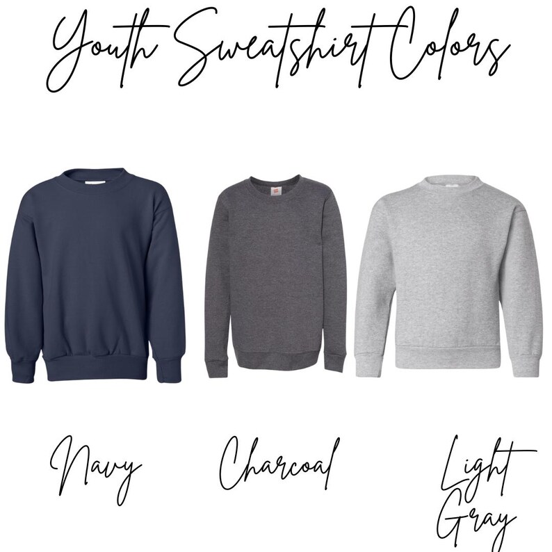 Youth Sweatshirt With Cutout Embroidery Shapes and Letters - Etsy