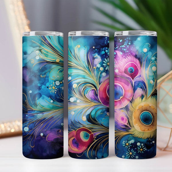 Alcohol Ink Peacock - Etsy