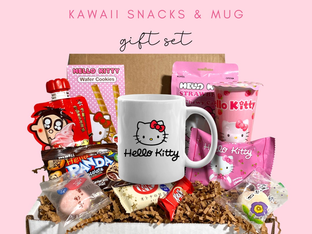 Hello Mug Kitty Gift Kawaii Cute Box Japanese Candy Snacks Kitty Candy ...