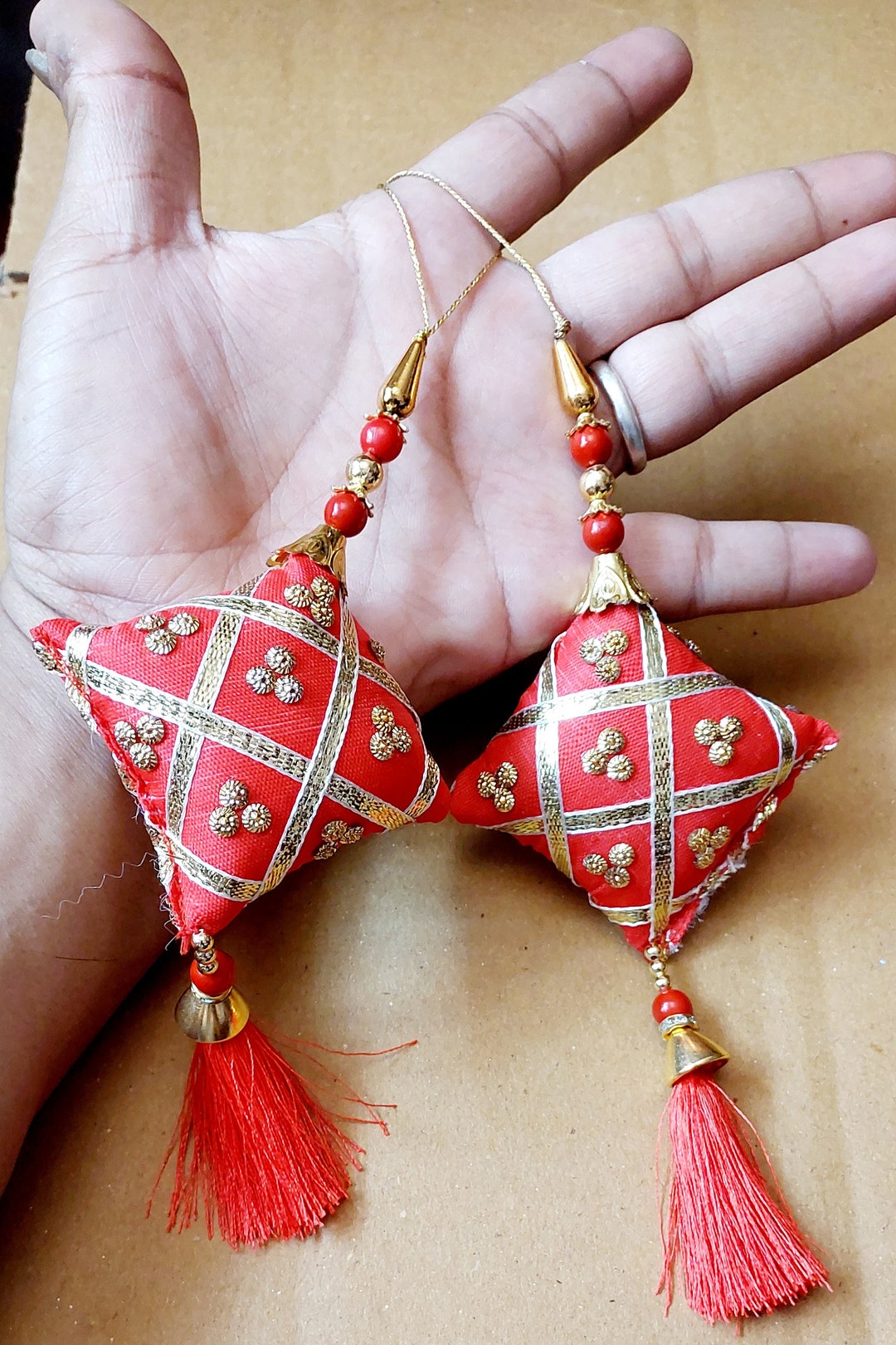 Indian Latkan Mirror Traditional Hanging Craft, Tassels for Blouse ...