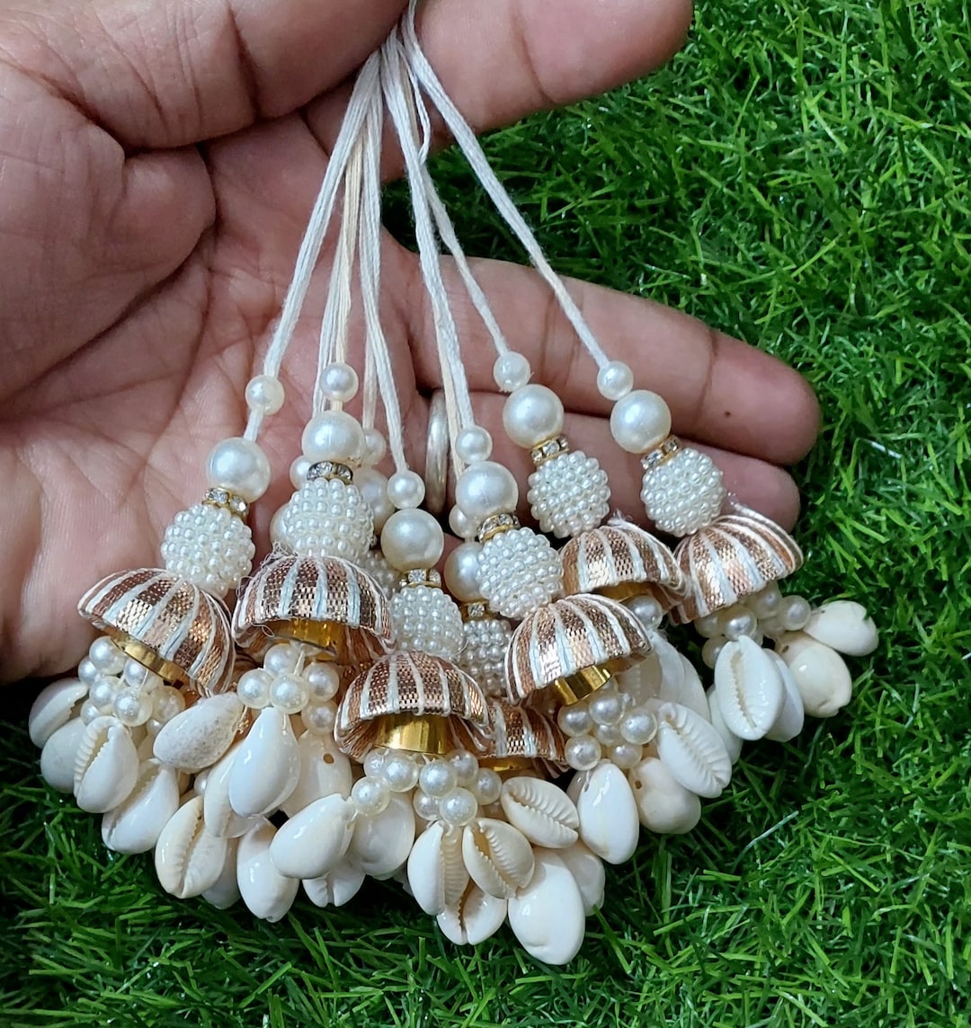 White Latkan for Blouse Lehenga Handbags Hangings Decoration - Etsy