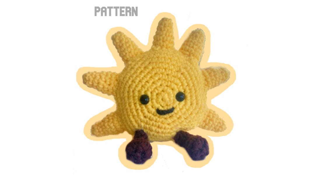 Crochet Sun Jellycat PATTERN - Etsy