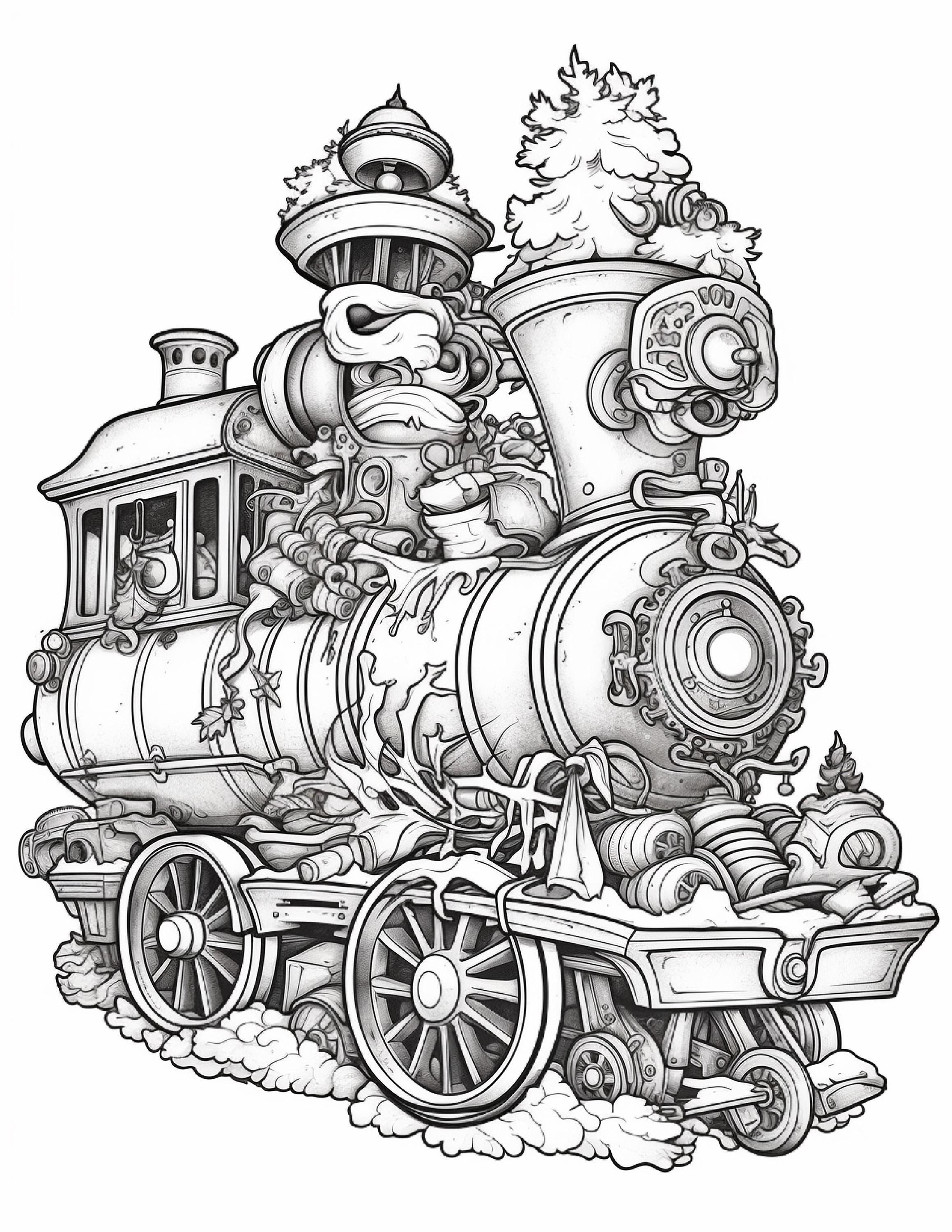 Steampunk Coloring Book - Etsy