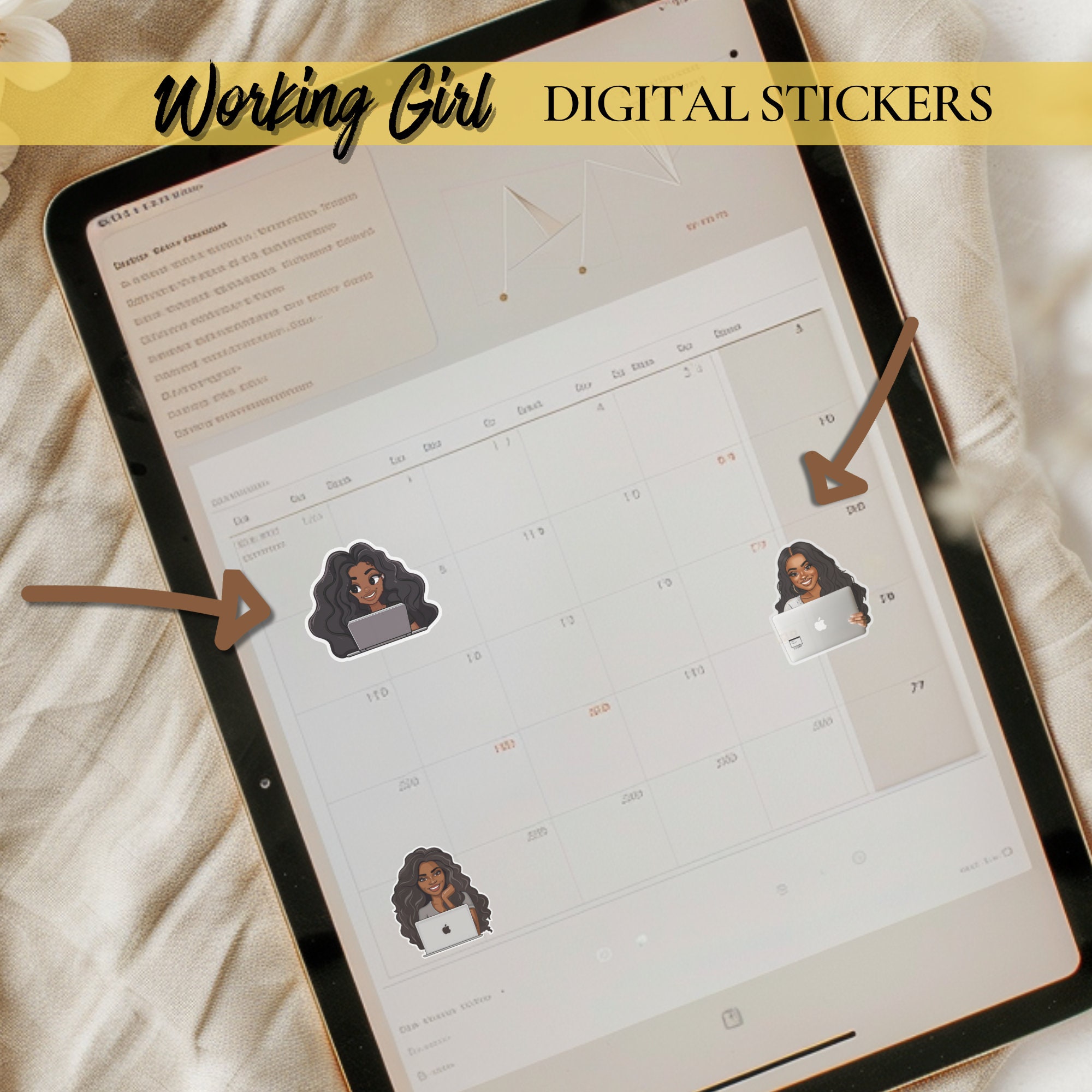 Black Girl Sticker Set - Black Women Stickers - Business Woman Stickers ...