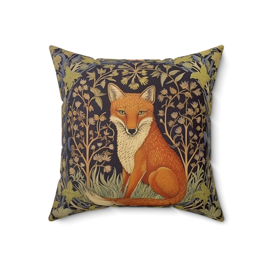 William Morris Inspired Pillow, Vintage Pillow, Botanical Pillow ...