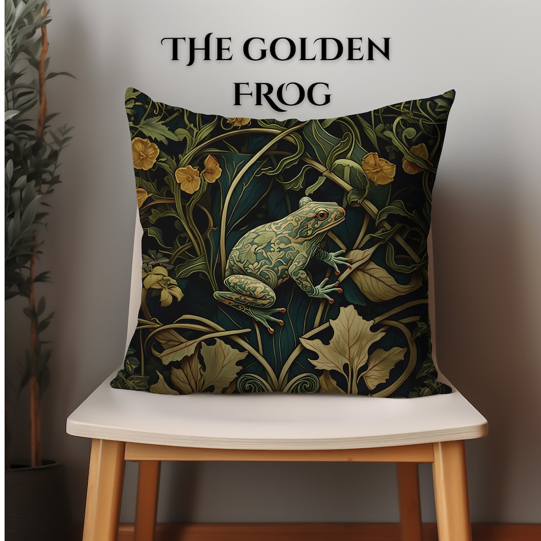 William Morris Pillow Covers, Frog Pillows, Animal Throw Pillow ...