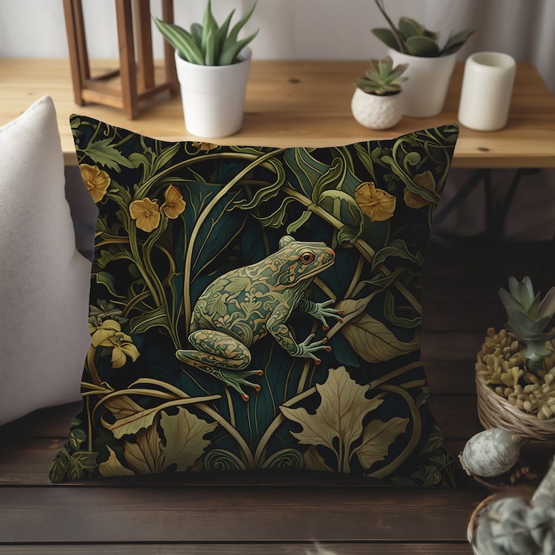 William Morris Pillow Covers, Frog Pillows, Animal Throw Pillow ...