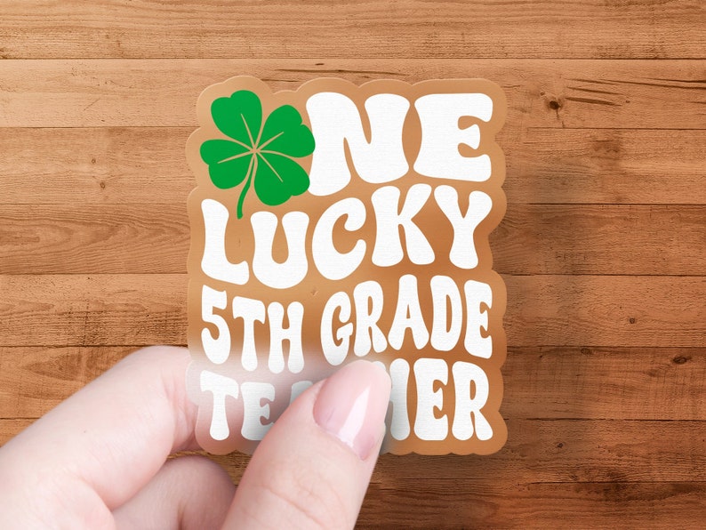 One Lucky 5th Grade Teacher Svg Png, Fifth Grade Teacher St. Patrick's ...