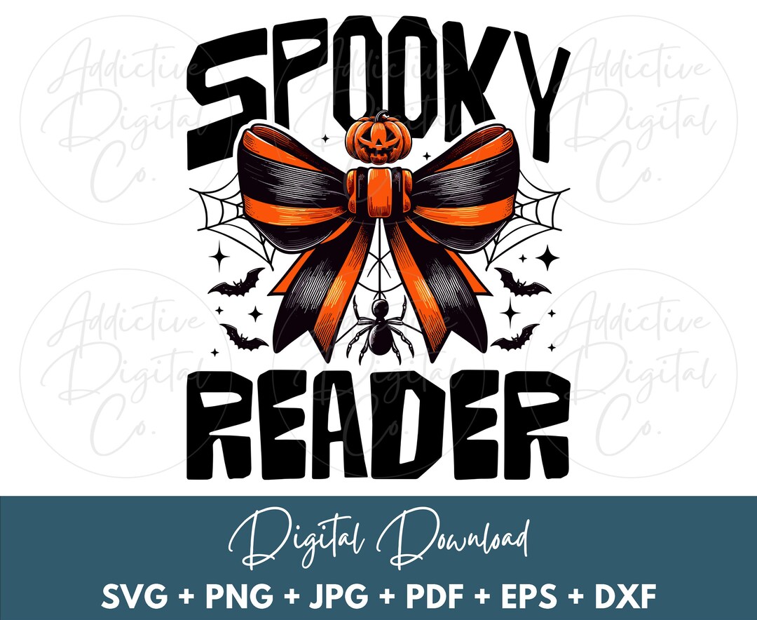 Halloween Reader Svg, Spooky Reader Svg Png, Spooky Book Lover Shirt ...