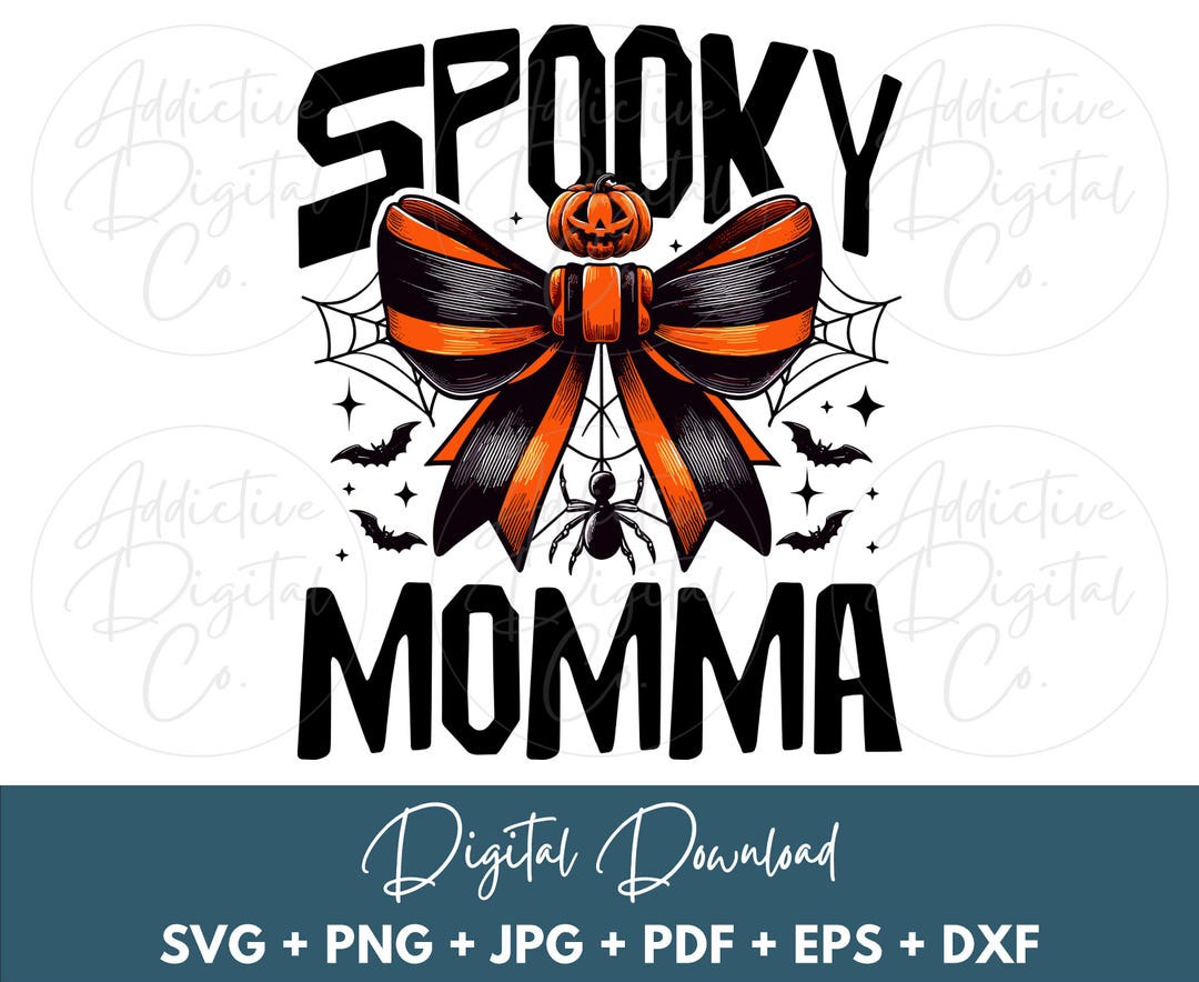 Halloween Momma Svg, Spooky Momma Svg Png, Spooky Mom Shirt Png Svg ...