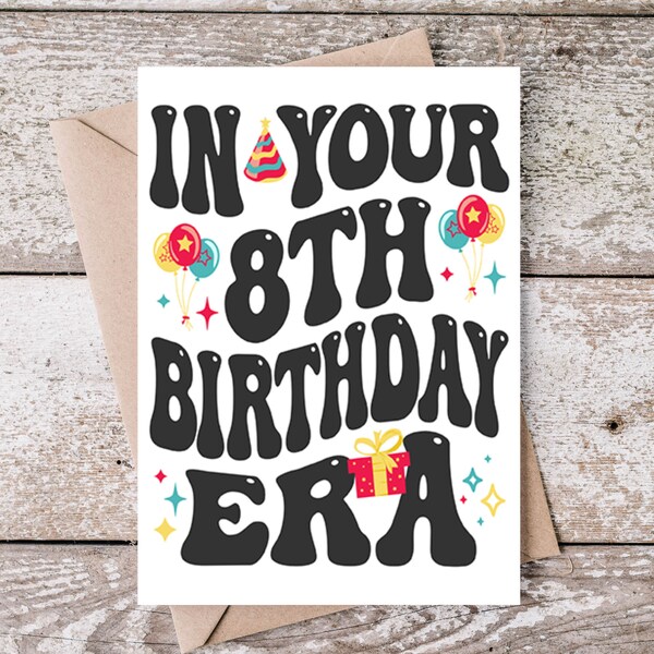 8th Birthday - Etsy
