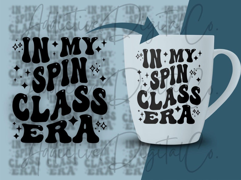 In My Spin Class Era Svg Png, Indoor Cycling Svg, Stationary Biking ...