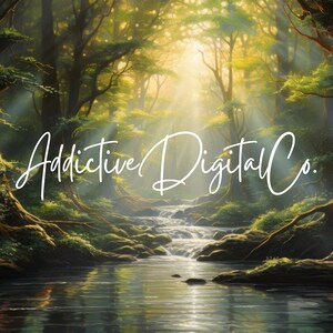 Enchanted Forest Frame Tv Art, Nature-inspired Tv Decor, Vibrant ...