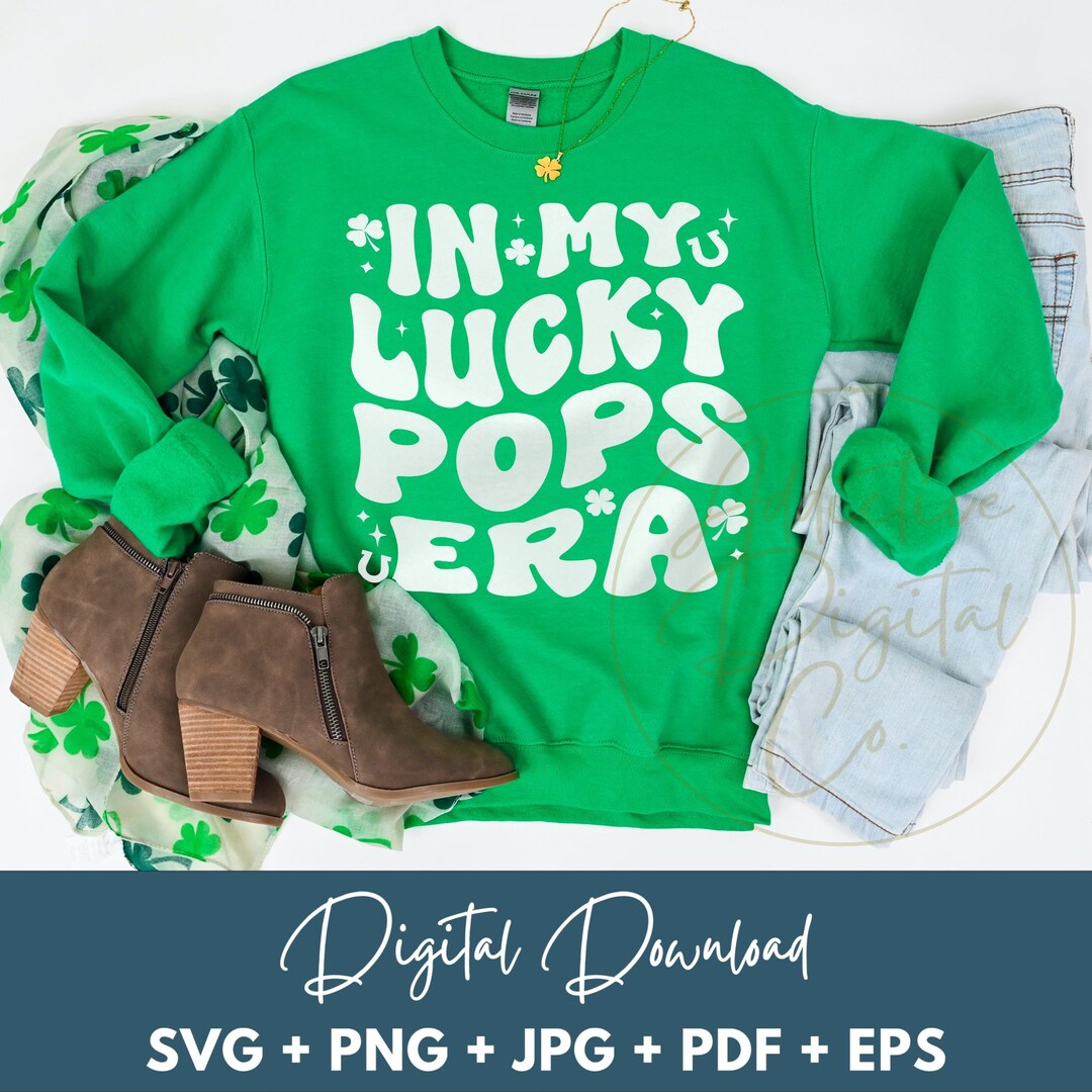 In My Lucky Pops Era Svg Png, Grandpa St. Patrick's Day Svg, Father ...