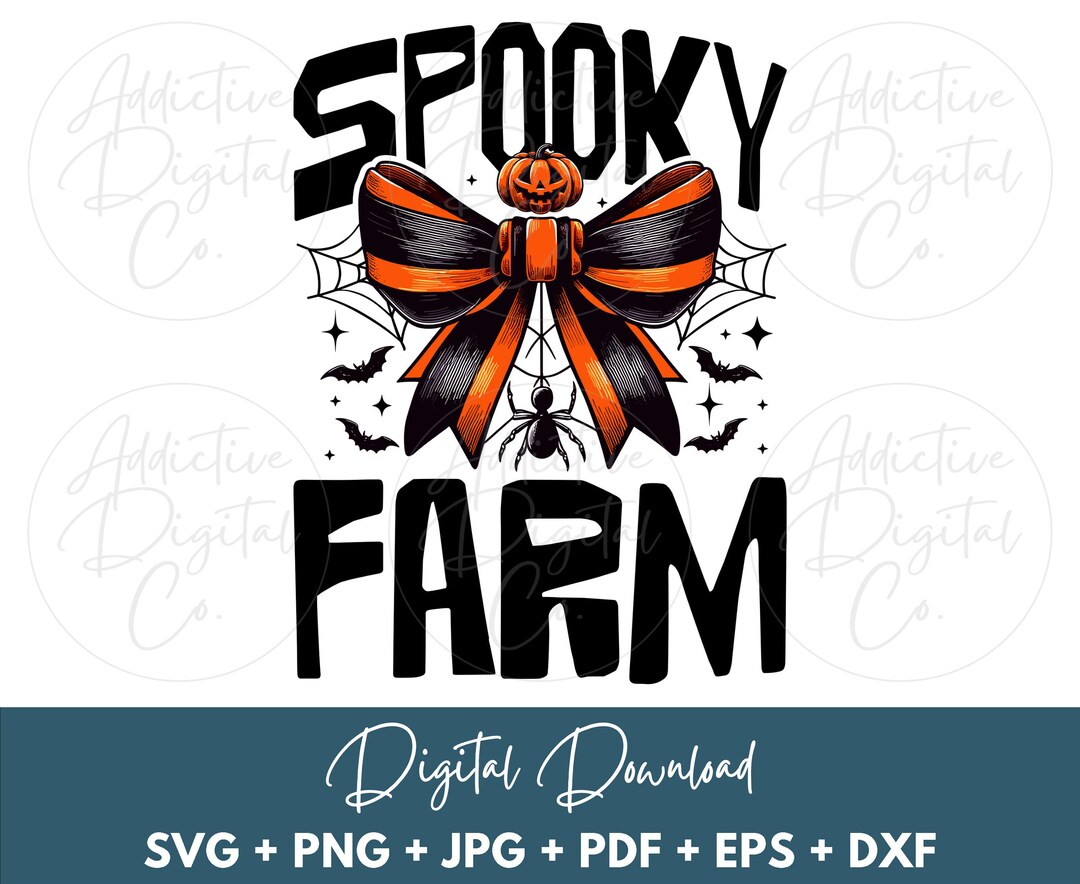 Halloween Farm Svg, Spooky Farm Svg Png, Spooky Ranch Shirt Png Svg ...