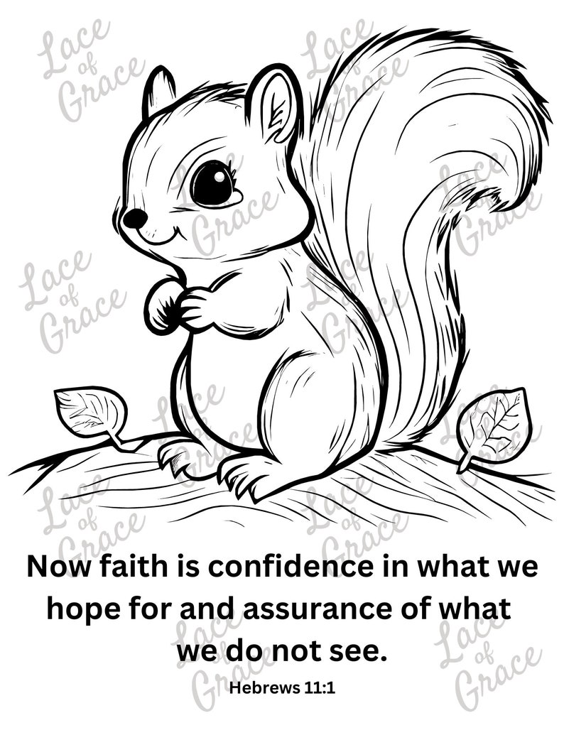 Bible Coloring Page - Hebrews 11:1 - Etsy
