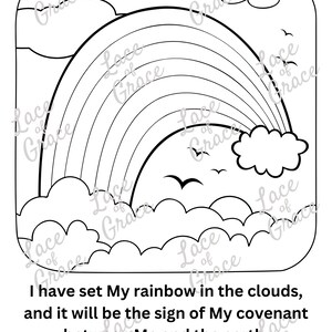 Bundle #1: 5 Bible Coloring Pages - Etsy