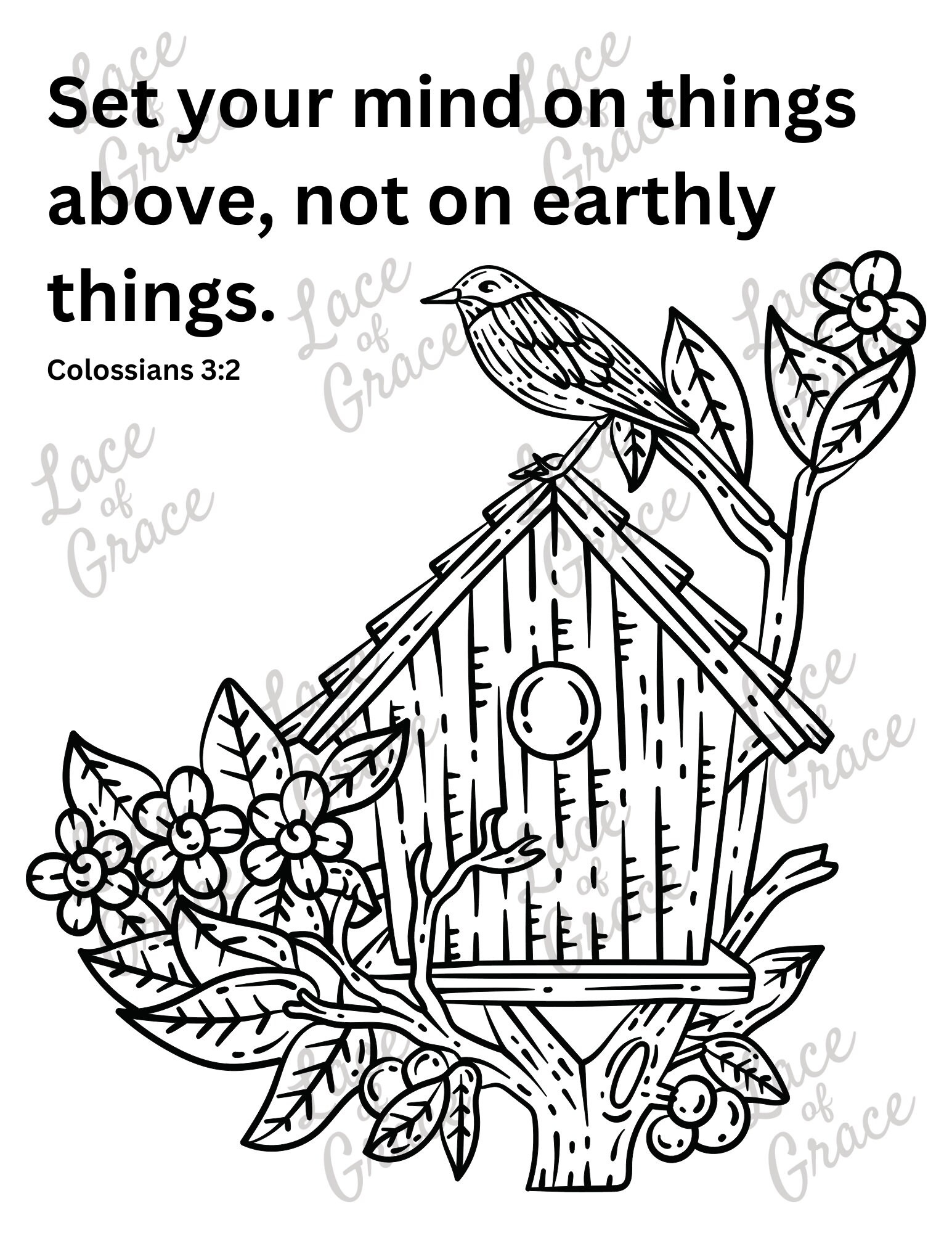 Bundle #1: 5 Bible Coloring Pages - Etsy