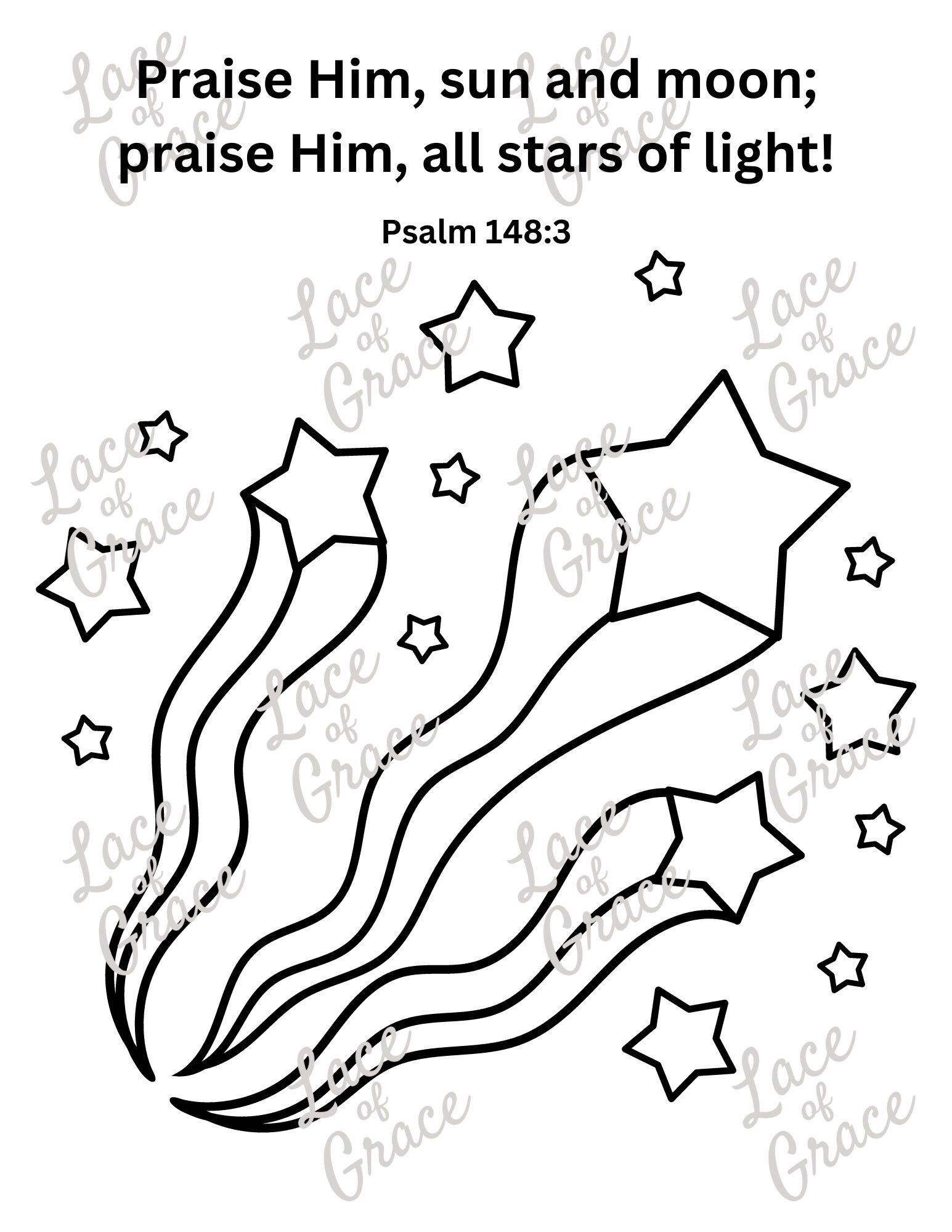 Bundle #6: 5 Bible Coloring Pages - Etsy