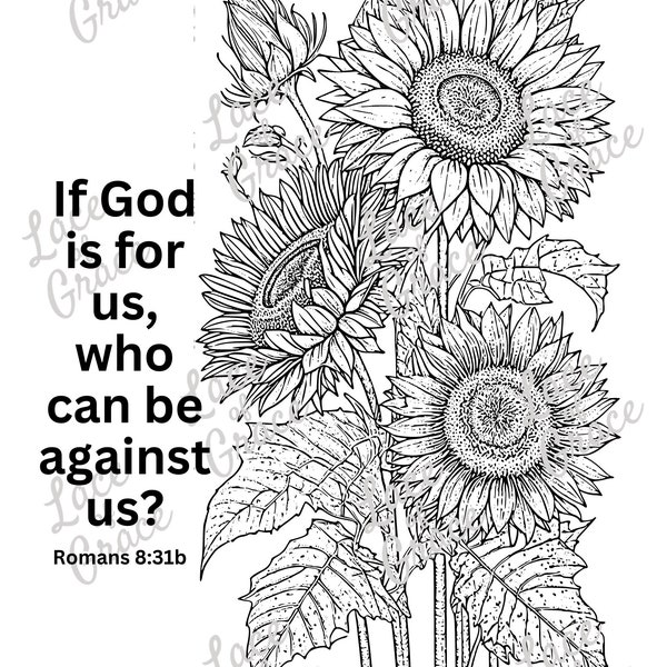 Romans 8 Coloring Page - Etsy