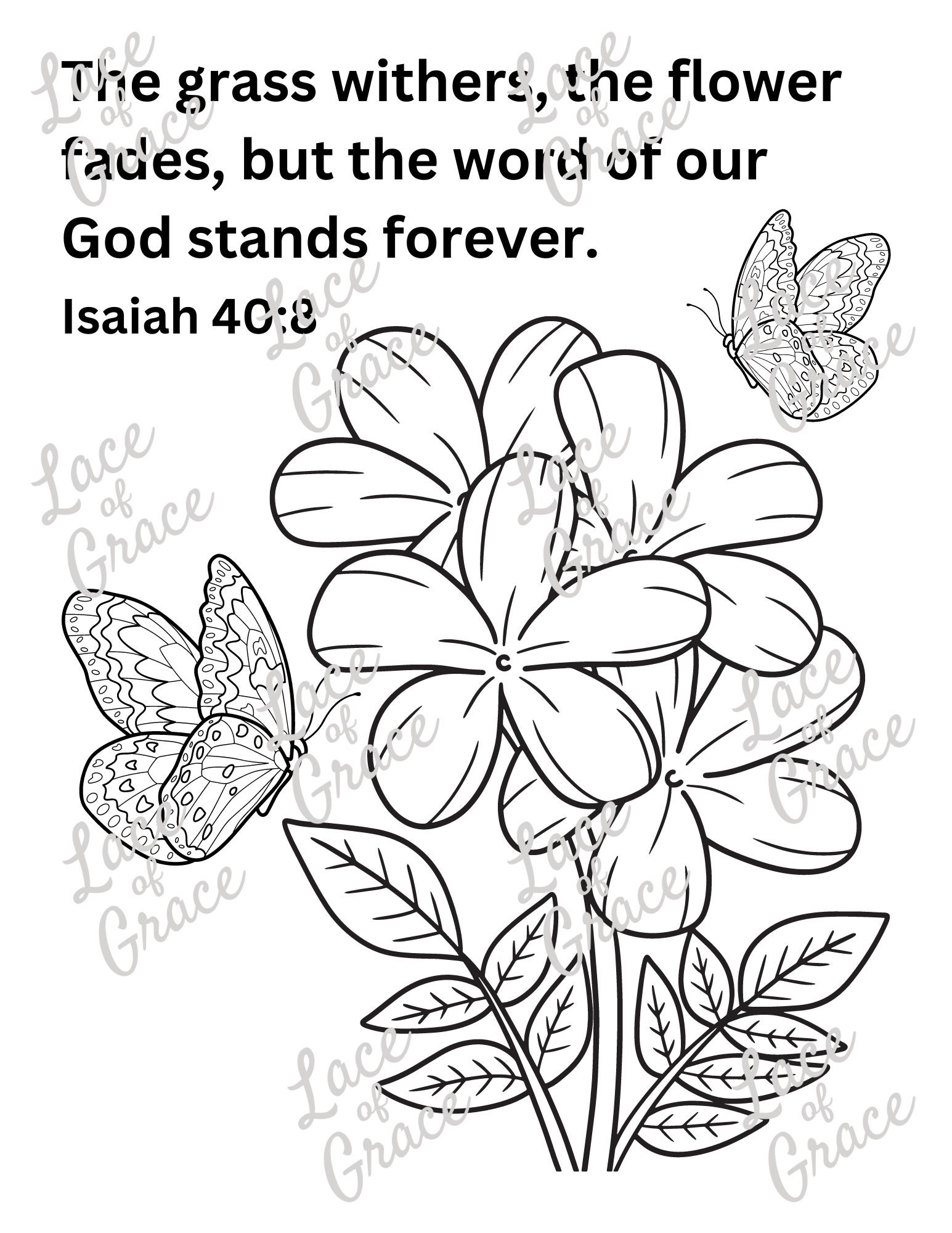 Bundle #2: 5 Bible Coloring Pages - Etsy