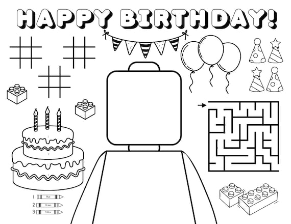 Coloring Pages Building Blocks