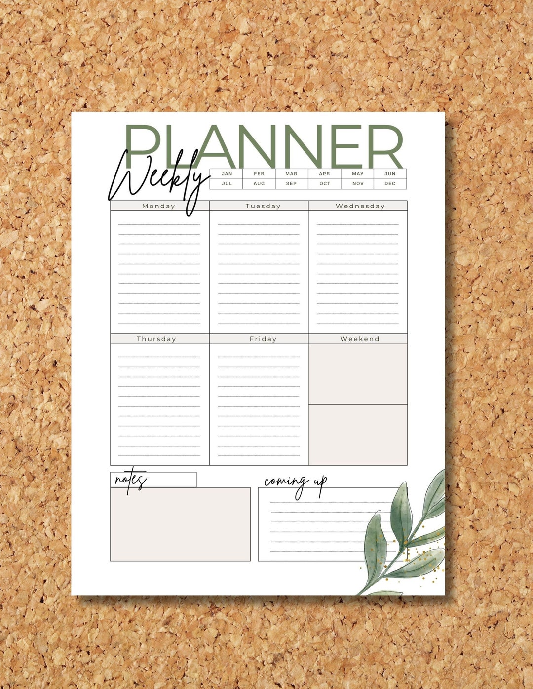 Weekly Planner, Digital Download, Printable Planner - Etsy