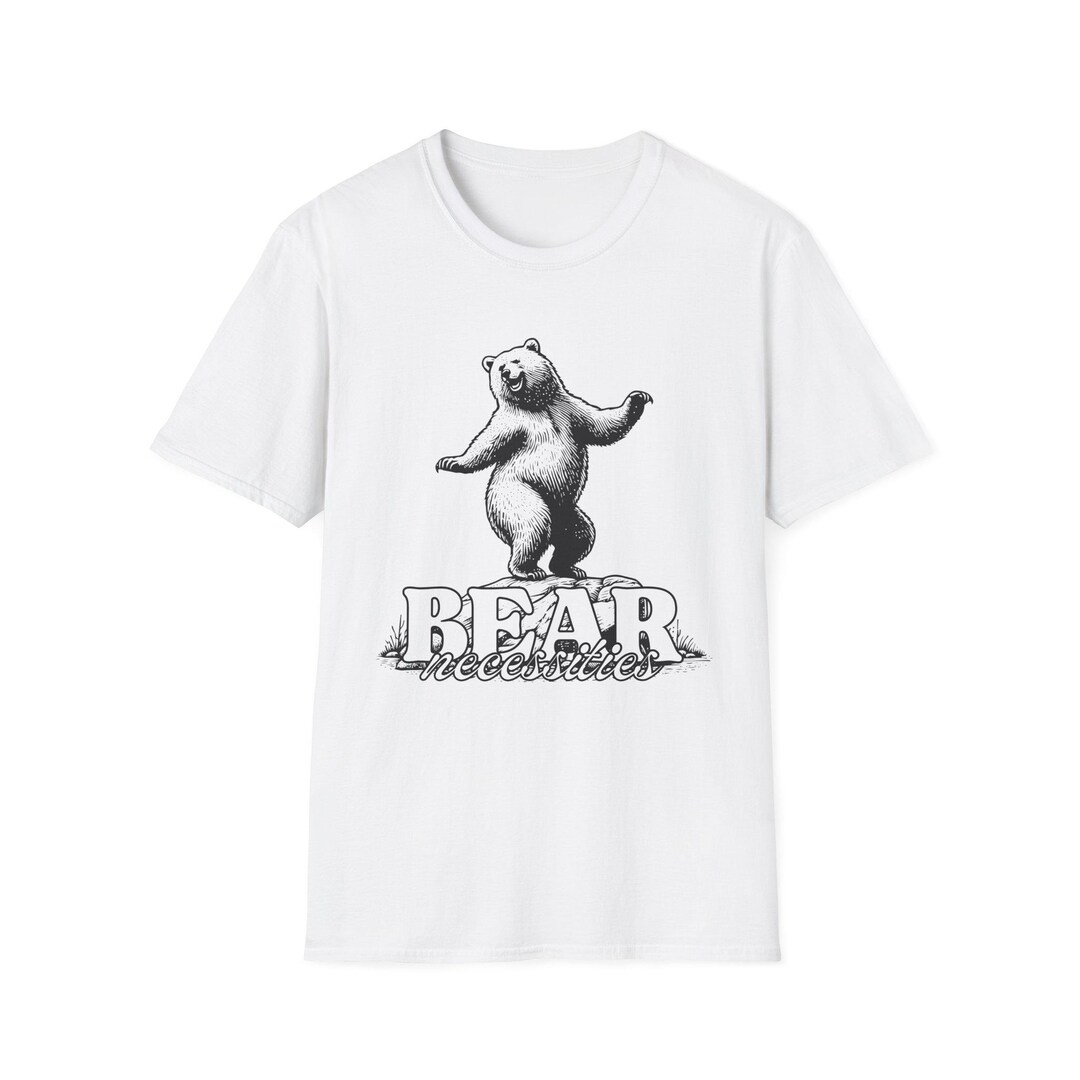 Dancing Bear T-shirt – Nature Animal Shirt, Hiking Graphic Tee, Bear on ...