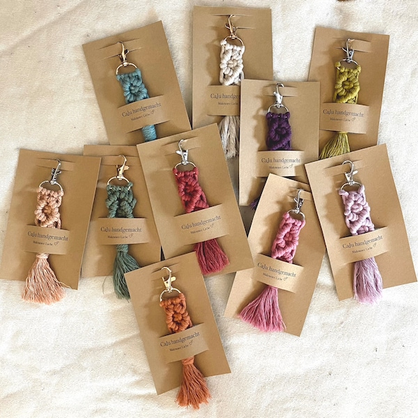 Macrame Key Chains - Etsy