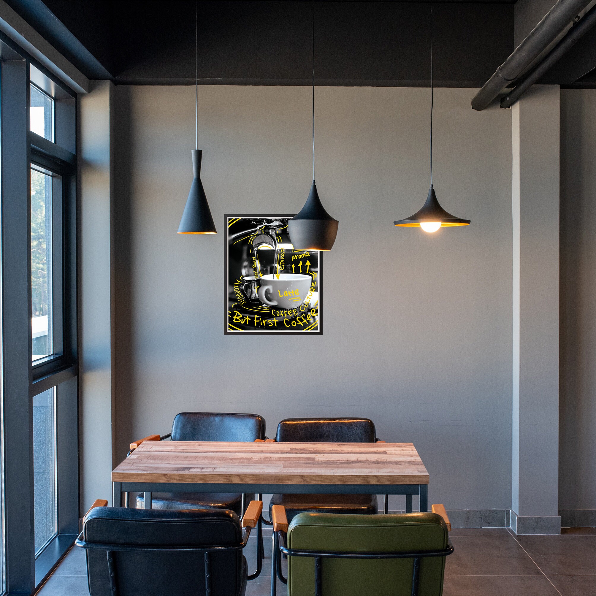 Vintage Grunge Coffee Poster, Coffee House Vibe Poster, Designer Wall ...