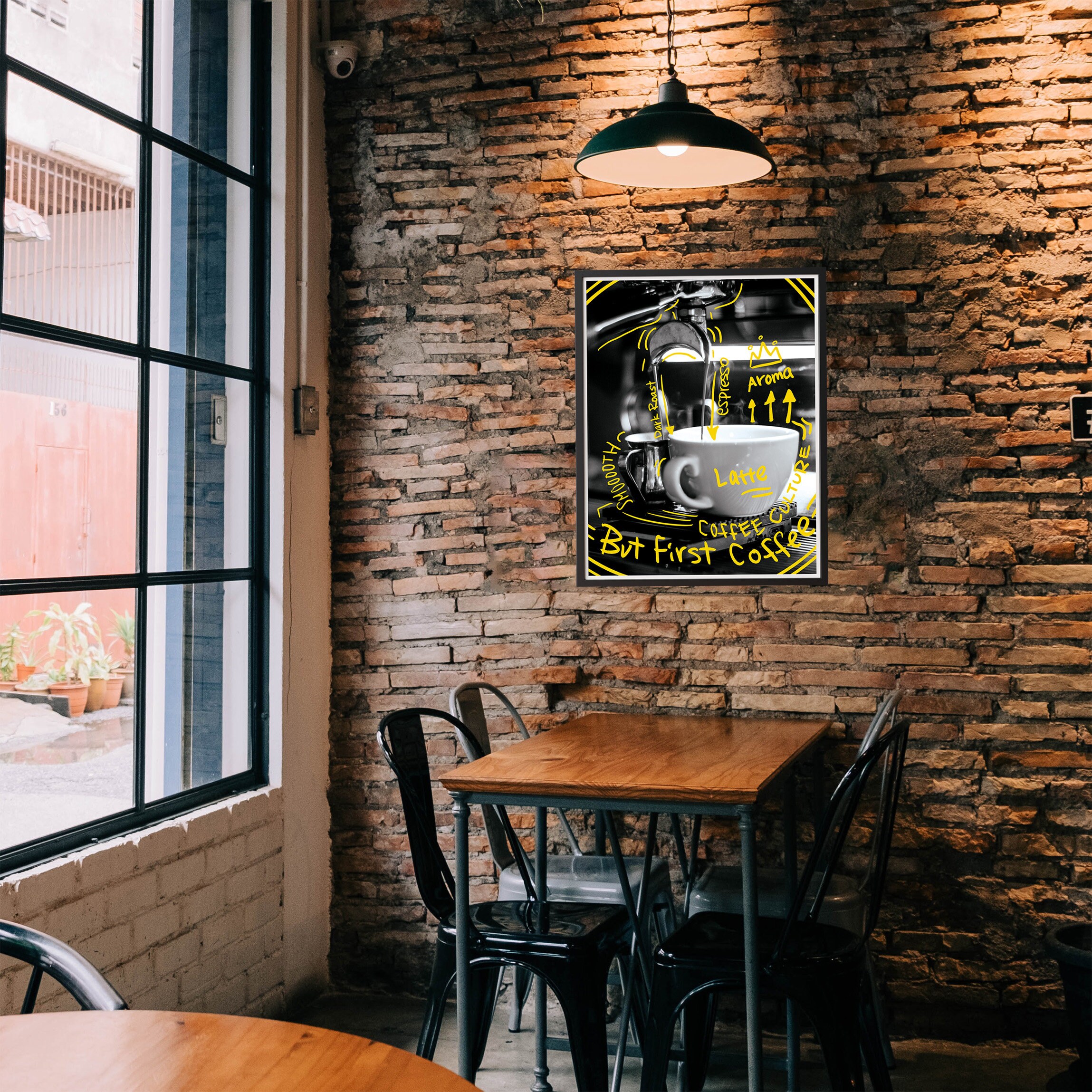 Vintage Grunge Coffee Poster, Coffee House Vibe Poster, Designer Wall ...