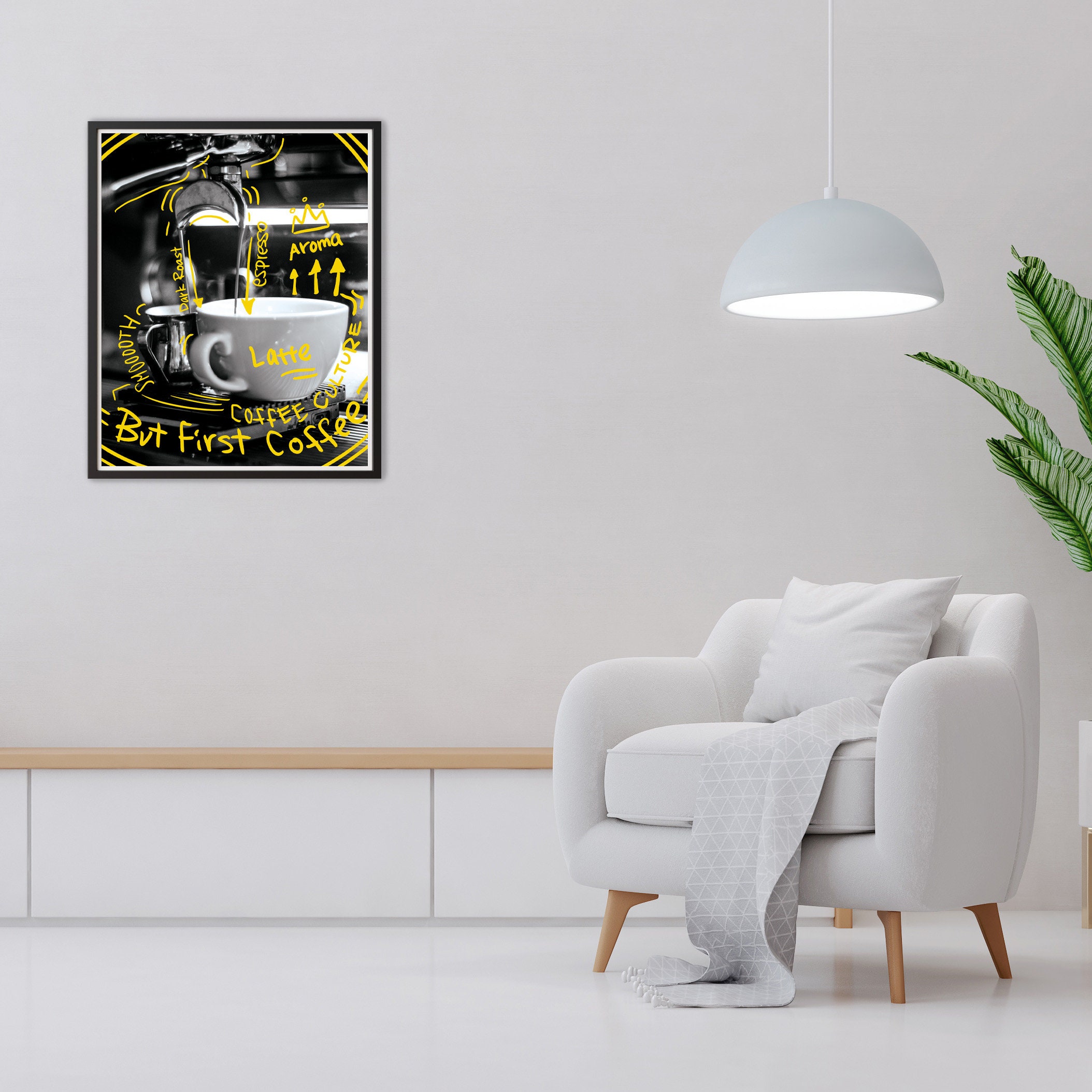 Vintage Grunge Coffee Poster, Coffee House Vibe Poster, Designer Wall ...