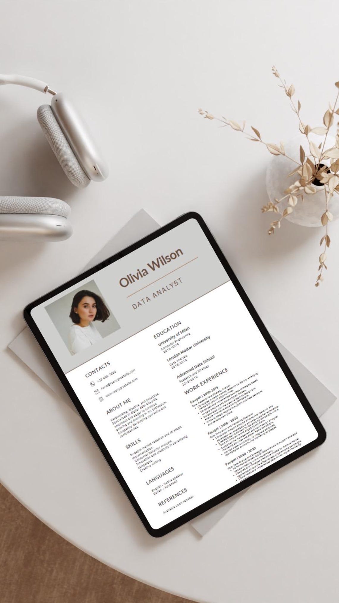 Curriculum Vitae Professionale Modello Word Facile Da Modificare + 10 ...